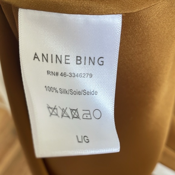 Anine Bing | Skirts | Anine Bing Bar Silk Skirt Bronze | Poshmark